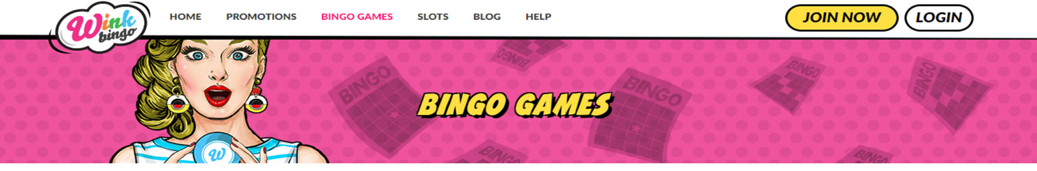 Wink Bingo Review - 50% bonus - BingoJokes
